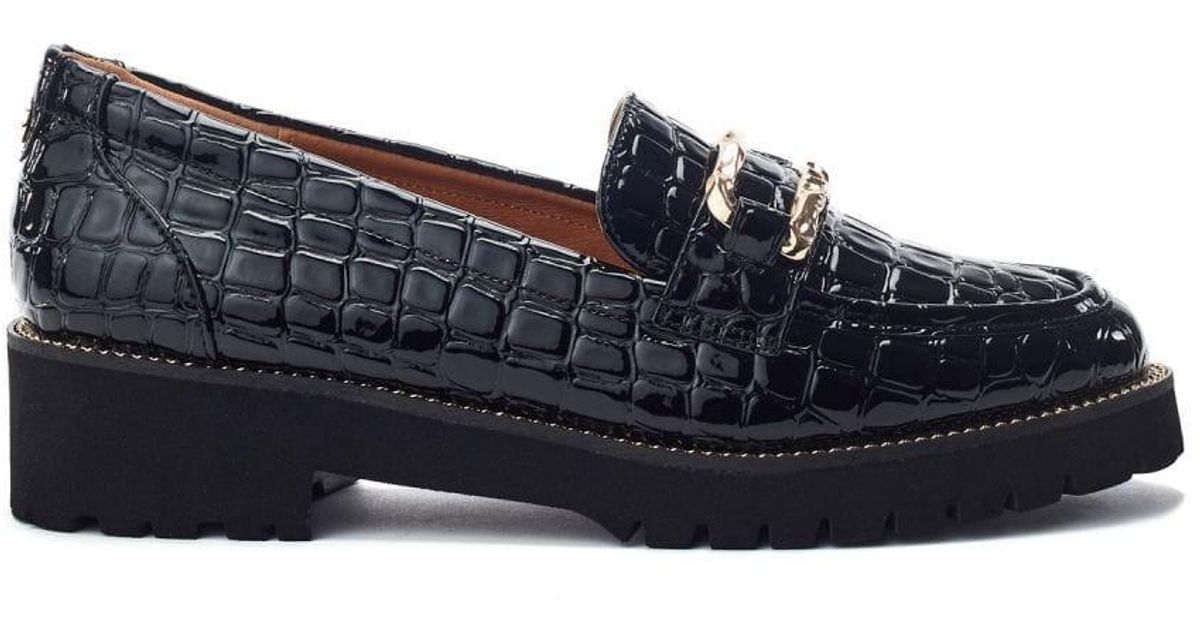 Moda In Pelle Egoma Patent Mocc Croc in Blue | Lyst UK