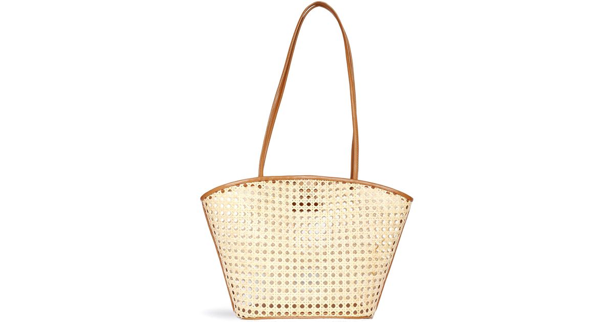 Bembien Mira Large Rattan Tote in White | Lyst
