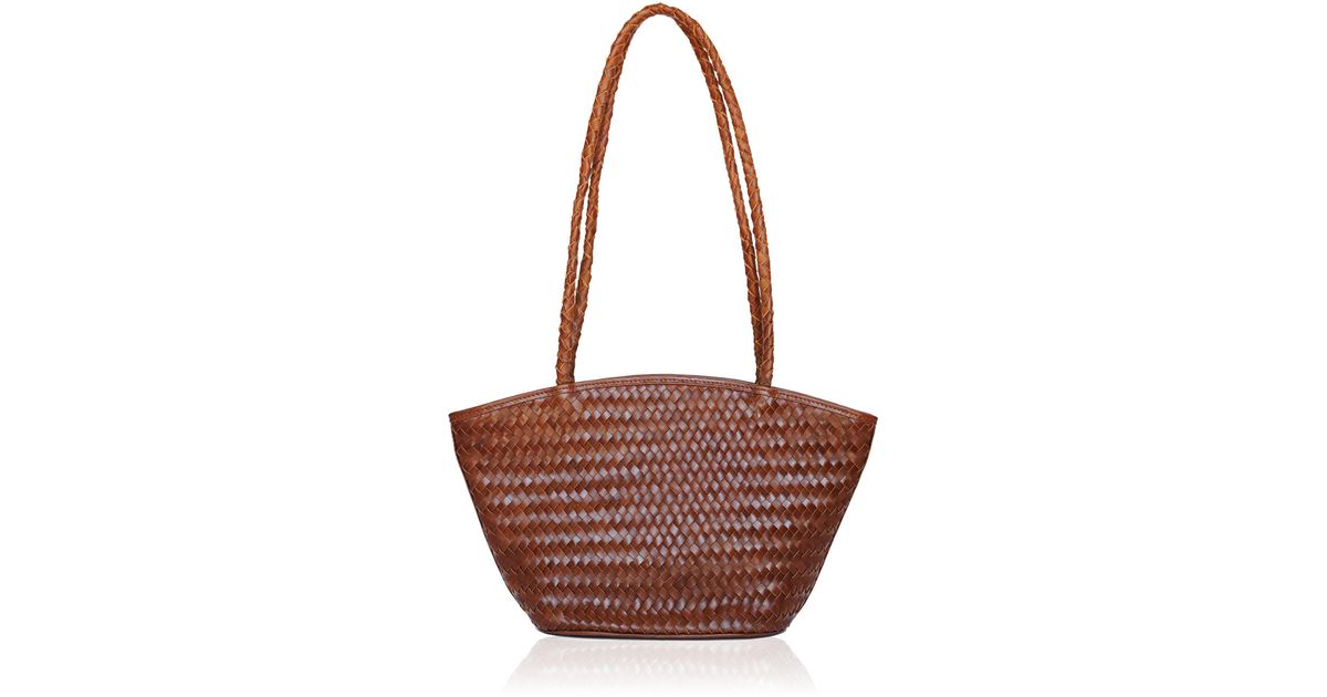 Bembien Mira Small Leather Tote in White | Lyst