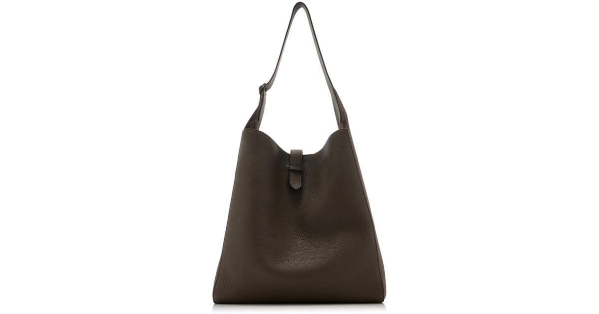 The Row Blake Leather Hobo Bag in Brown | Lyst