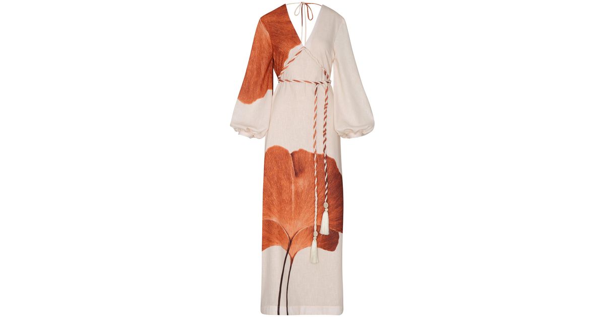 ANDRES OTALORA Odisea Caribeña Tassel-detailed Linen Maxi Dress in ...