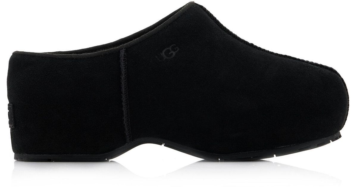 UGG Cottage Shearling Clogs in Black | Lyst