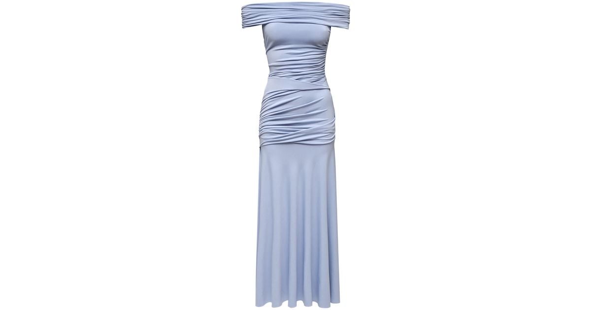 Maria Elena Villamil Vinca Midi Dress in Blue | Lyst UK
