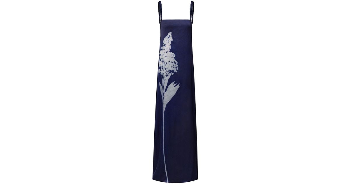 Maria Elena Villamil Rama Maxi Dress in Blue | Lyst UK