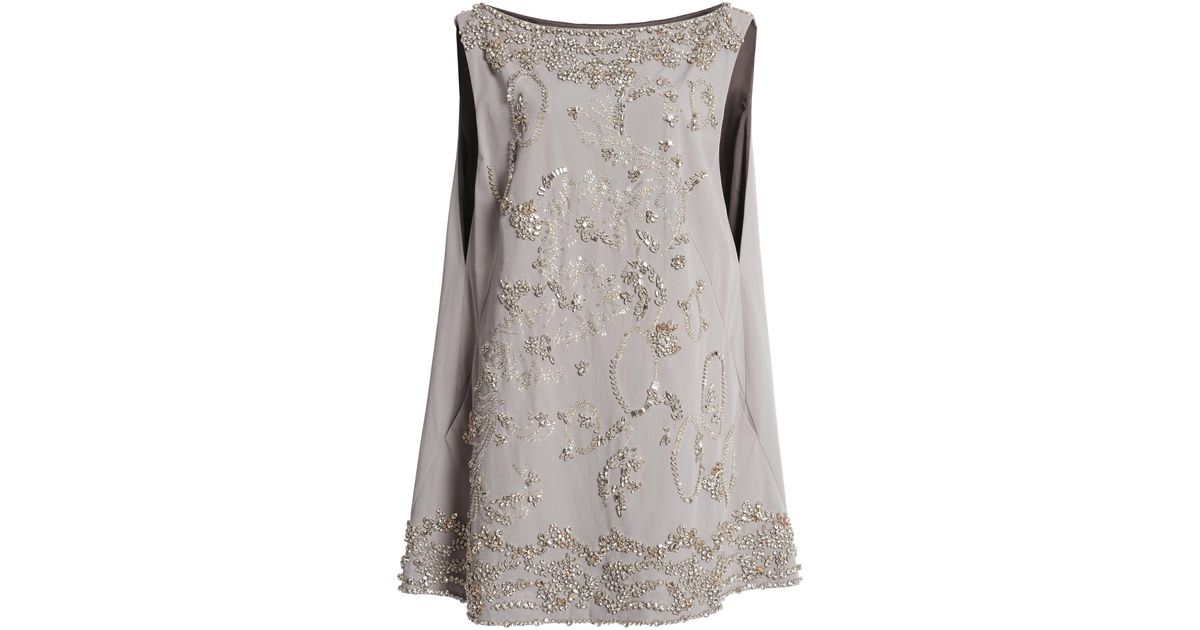 Dries Van Noten Dabel A-Line Cotton-Poplin Mini Dress in Brown | Lyst UK