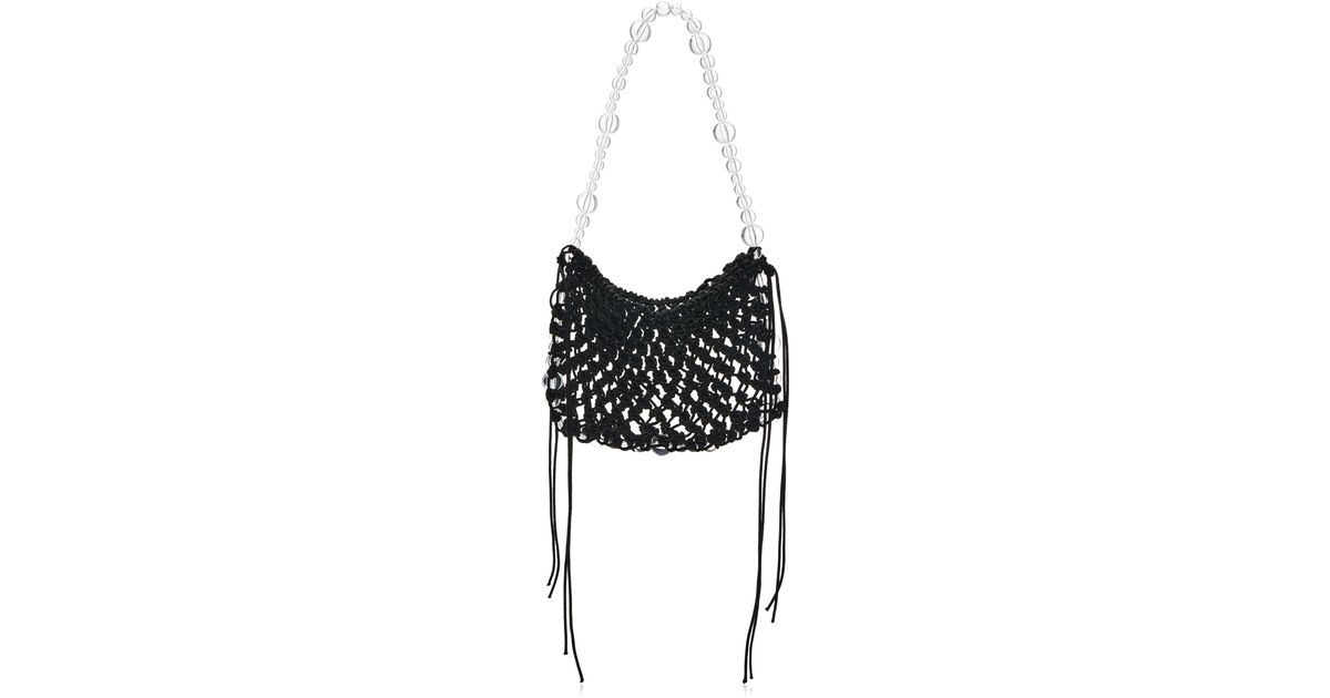 Niccolò Pasqualetti Beaded Corded-Metal Bag in Black | Lyst