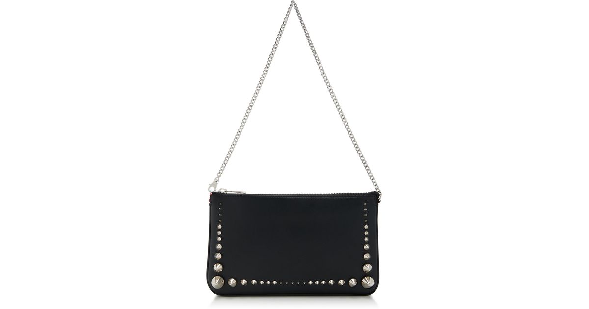 Christian Louboutin Loubila Studded Leather Bag in Black | Lyst