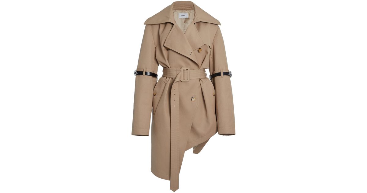 Coperni Hybrid Cut-Out Trench Coat in Natural | Lyst