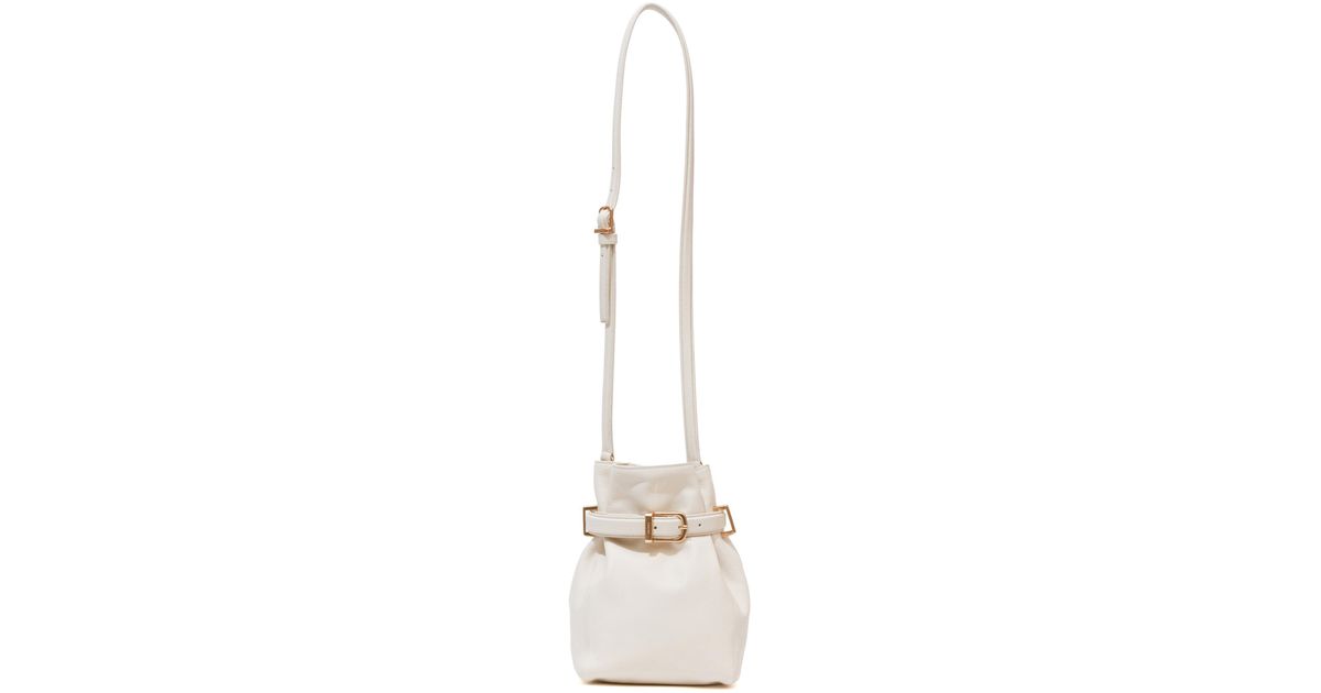 Jonathan Simkhai River Leather Bucket Bag in White | Lyst UK