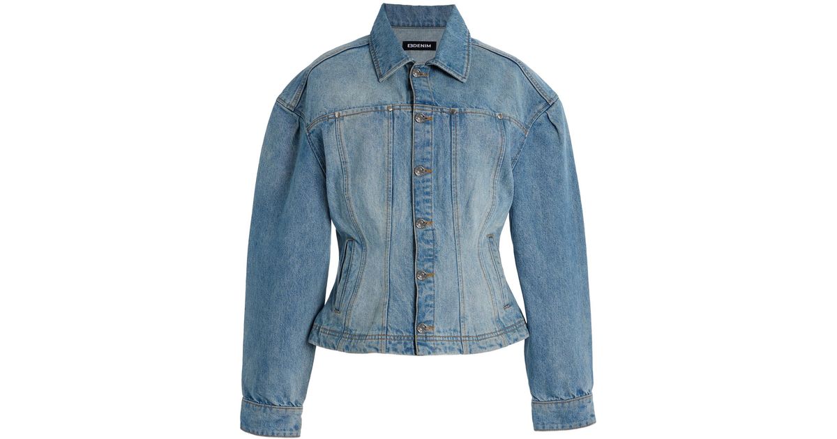 EB DENIM Prima Denim Jacket in Blue | Lyst