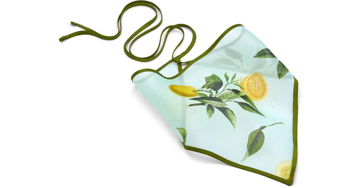 Lelet Capri Silk-Organza Bandana in Blue | Lyst UK