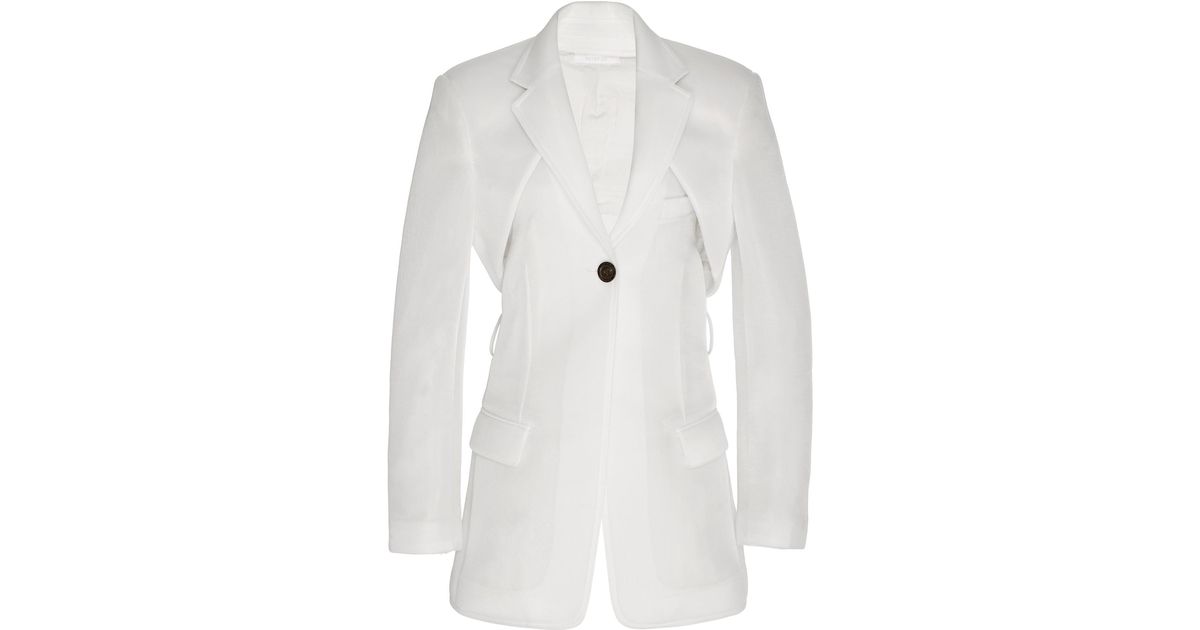 Peter Do Detachable Open-back Blazer in White | Lyst