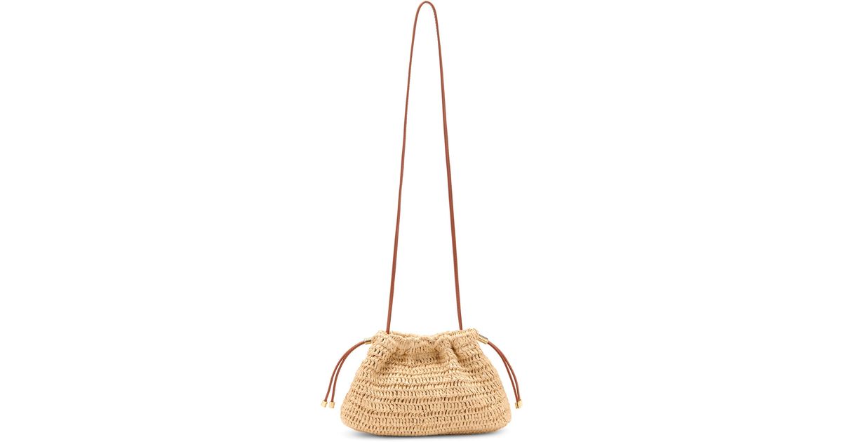 Ulla Johnson Lali Mini Pouch Raffia Crossbody Bag in Natural | Lyst UK
