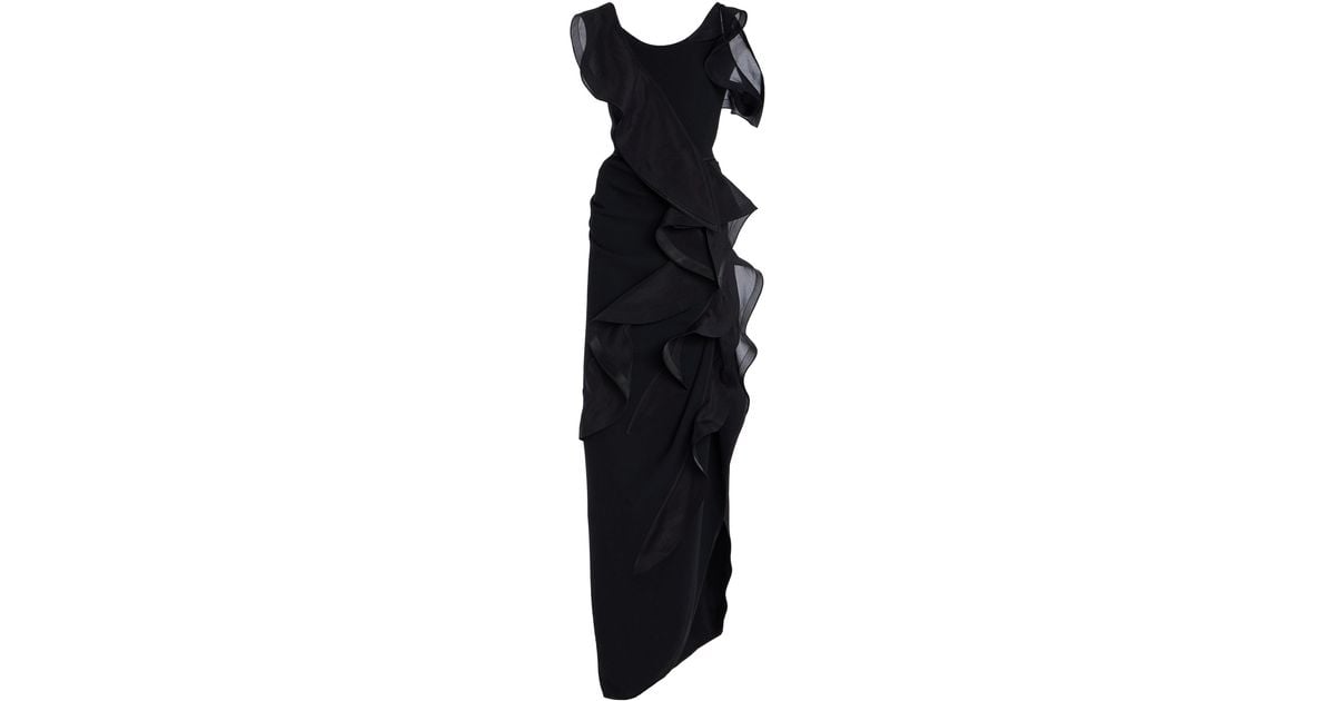 Maticevski Satellite Wave Structured Chiffon Gown in Black | Lyst