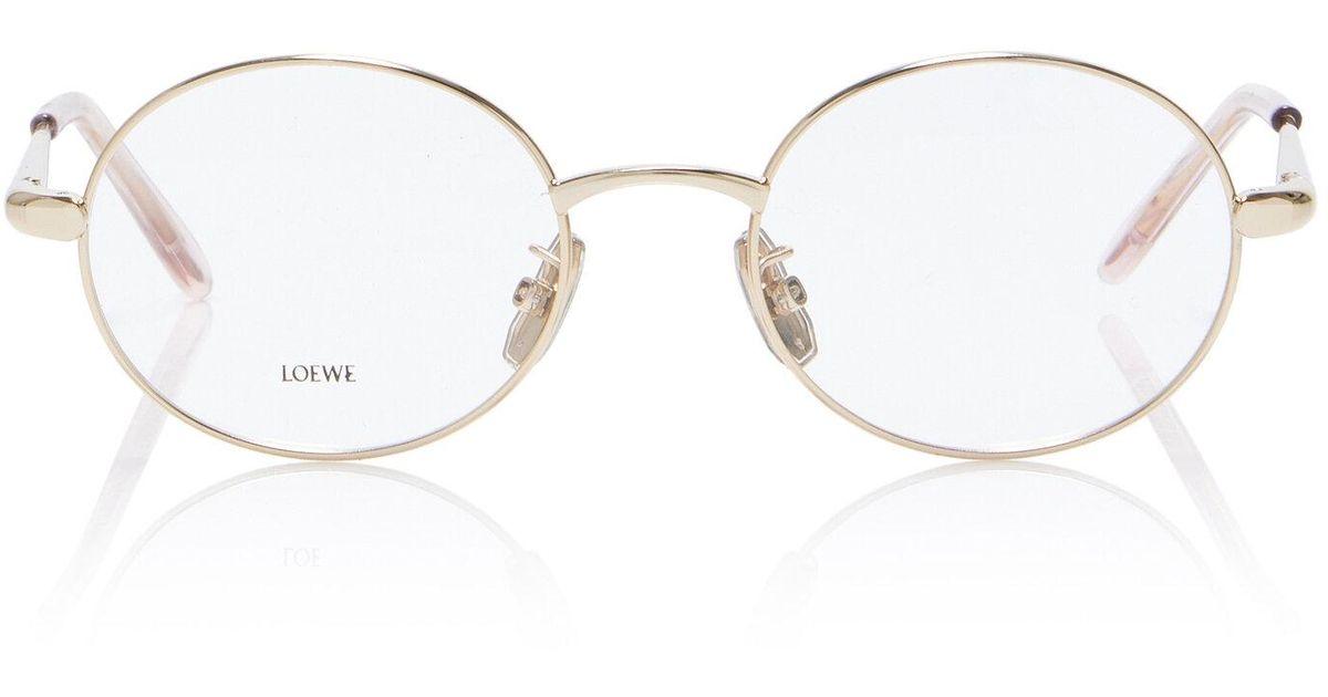 Loewe Round-Frame Metal Glasses in Metallic | Lyst