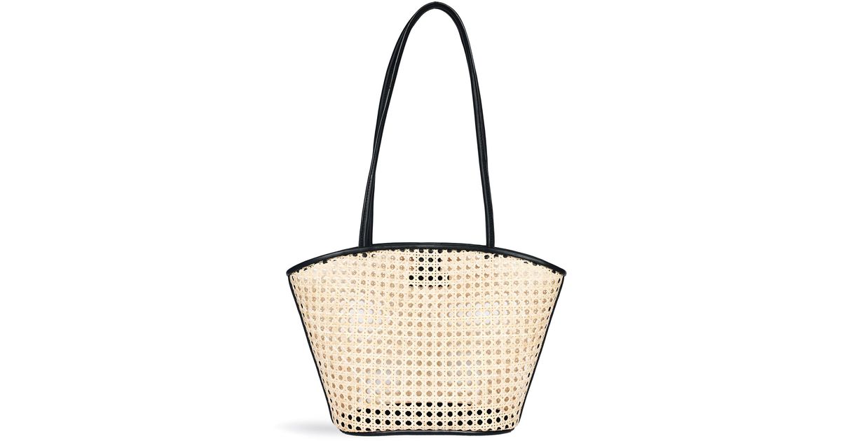 Bembien Mira Large Rattan Tote in White | Lyst