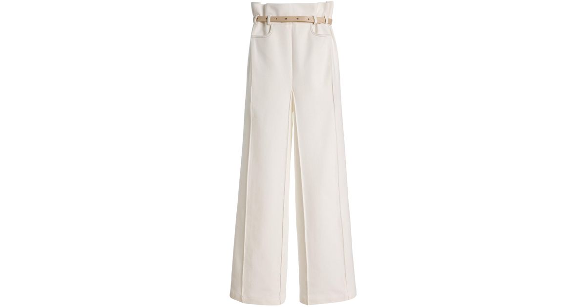 Bevza Rigid High-rise Square Jeans in White | Lyst UK