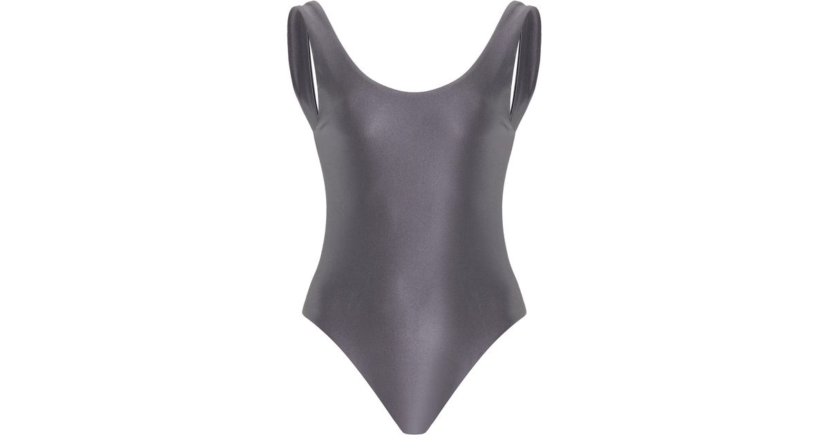 JADE Swim Contour One-piece Swimsuit in Gray | Lyst