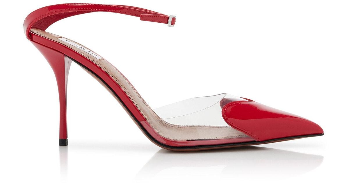 Alaïa Patent Leather, Pvc Pumps in Red | Lyst