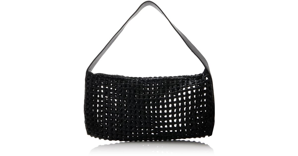 St. Agni Macrame Leather Mesh Bag in Black | Lyst UK