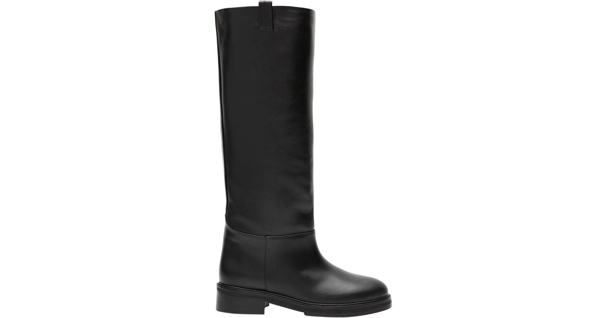 Flattered Frances Leather Knee High Boots in Black | Lyst