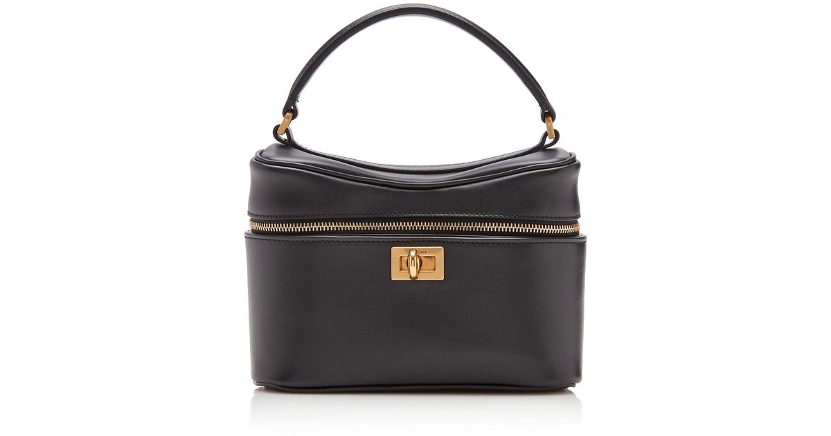 Balenciaga Rodeo Vanity Leather Bag in Black | Lyst