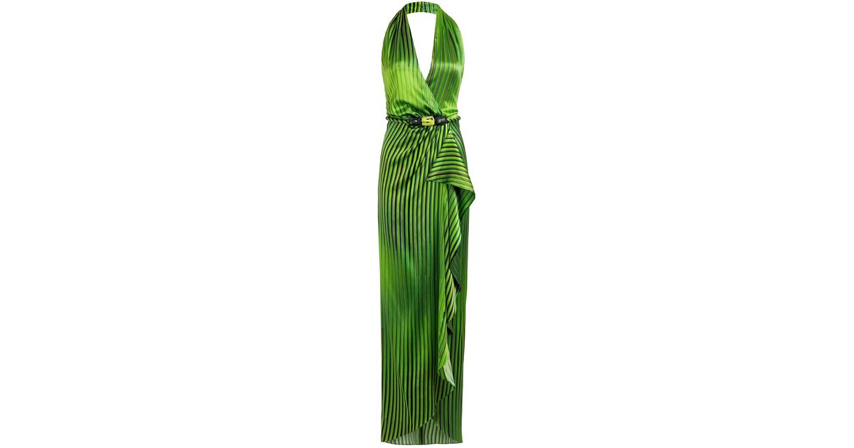 Silvia Tcherassi Gypsy Silk Dress in Green | Lyst UK