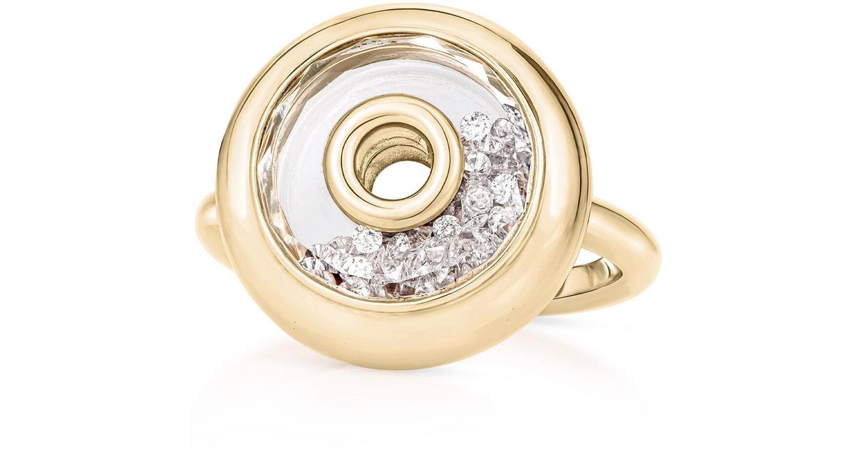 Moritz Glik Roda 18K Diamond Ring in White | Lyst