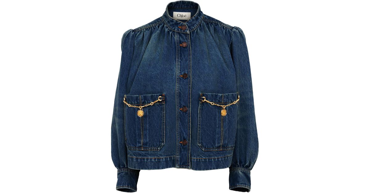 Chloé Horse Capsule Denim Jacket in Blue | Lyst UK