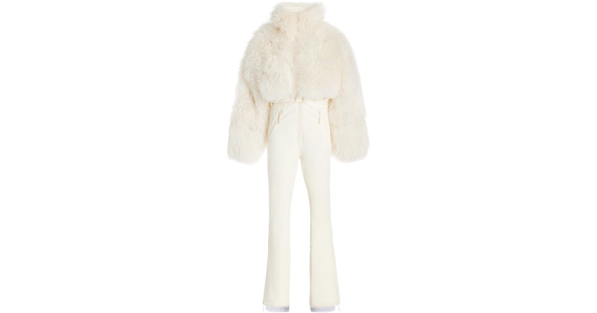 CORDOVA Nozawa Shearling Ski Suit in White | Lyst
