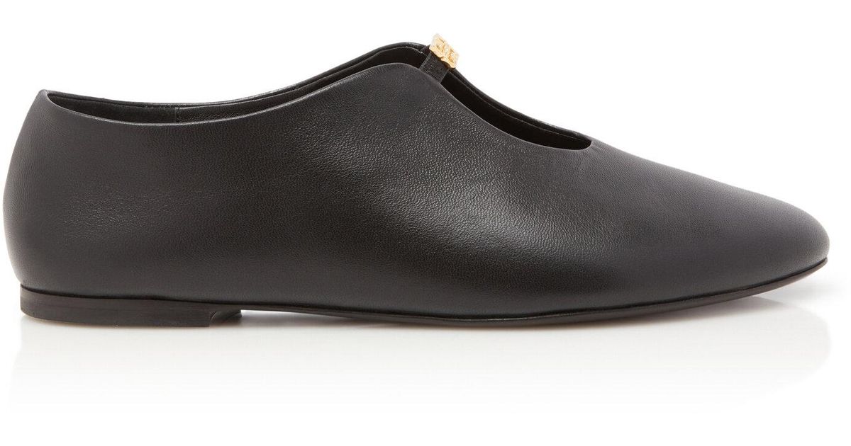 Givenchy Liquid Leather Ballet Flats in Black | Lyst
