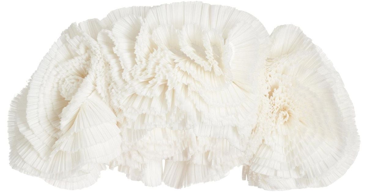 Aje. Expressive Pleated Top in Natural | Lyst