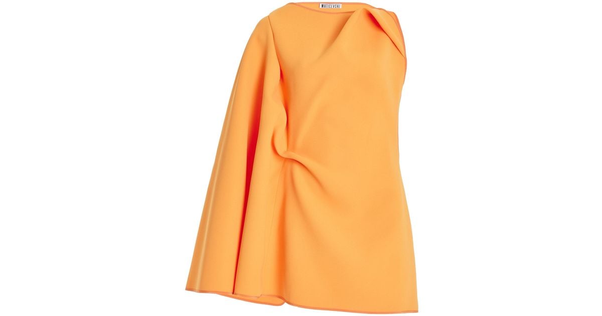 Maticevski Exclusive Prefix Bonded Dress in Orange | Lyst