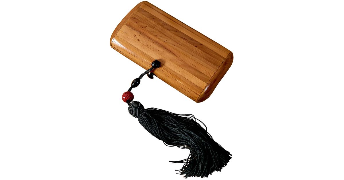 Emanuele Pantanella Design Mini Audiere Clutch in Black | Lyst UK