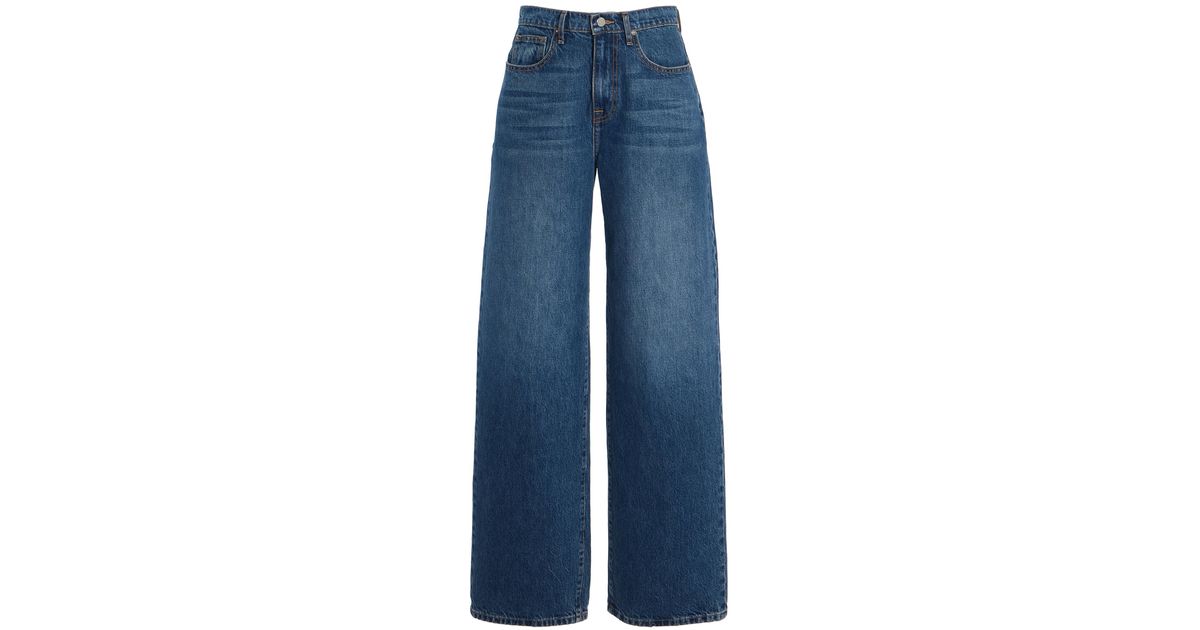Brandon Maxwell The Callan Denim Wide-Leg Jeans in Blue | Lyst UK
