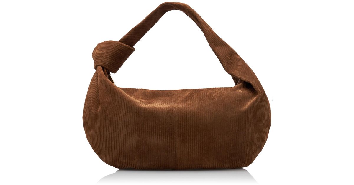 Bottega Veneta The Small Jodie Corduroy Bag in Brown | Lyst