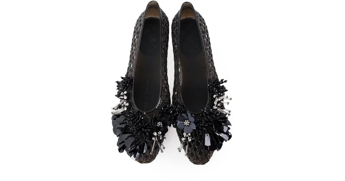 HEAVENLY JELLY Glam Embellished Jelly Shoes in Black | Lyst Canada