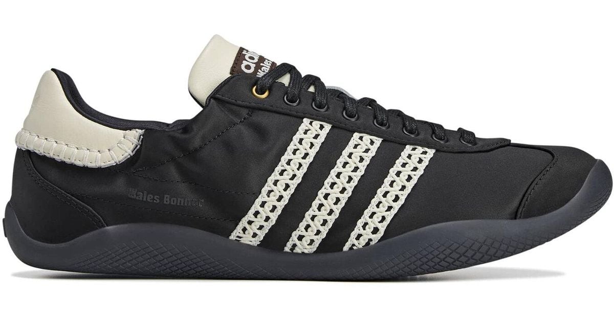 adidas Karintha Satin Sneakers in Black | Lyst UK