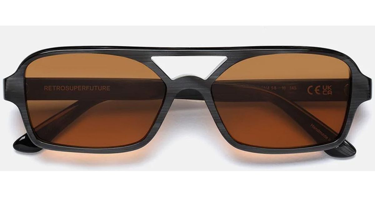 Retrosuperfuture Vico Cat Sunglasses in Brown | Lyst UK