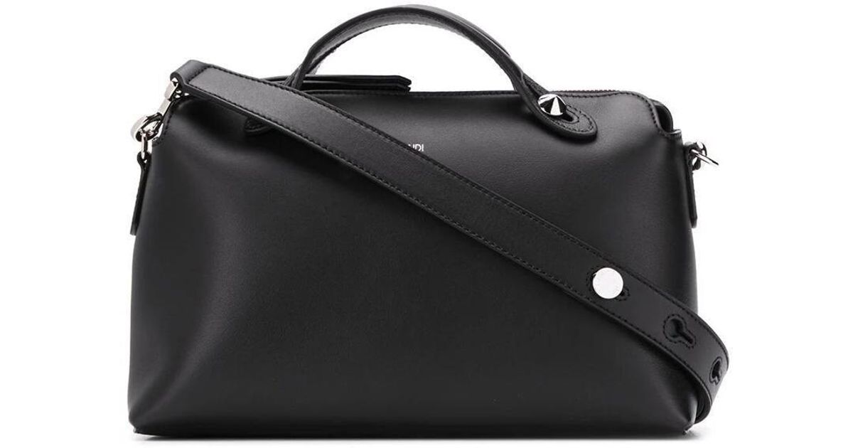 Fendi By The Way Medium Boston Bags in Black | Lyst