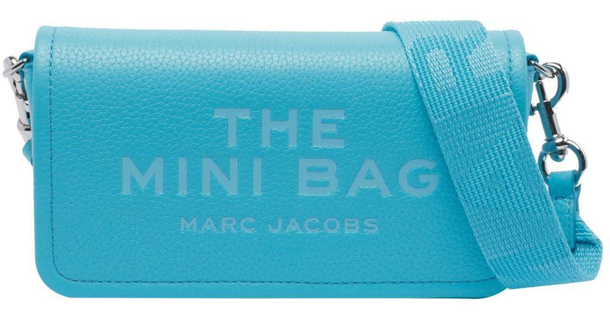 Marc Jacobs The Leather Mini Bag in Blue | Lyst UK