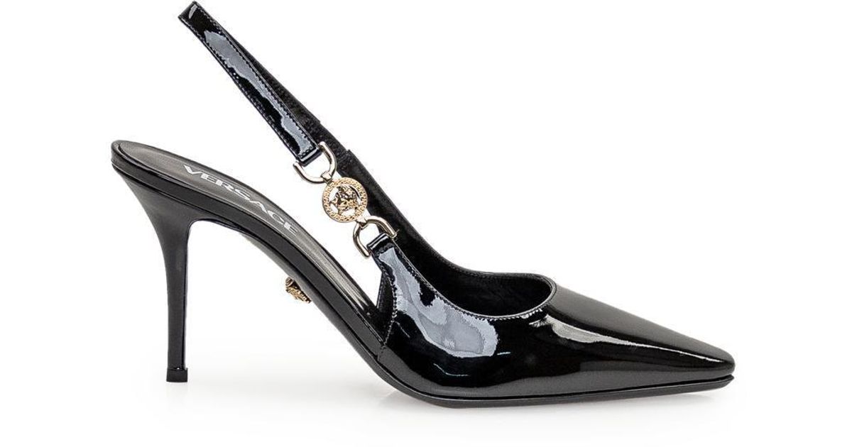 Versace Heels in Black | Lyst