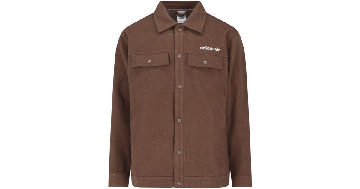 adidas Shirts in Brown for Men | Lyst
