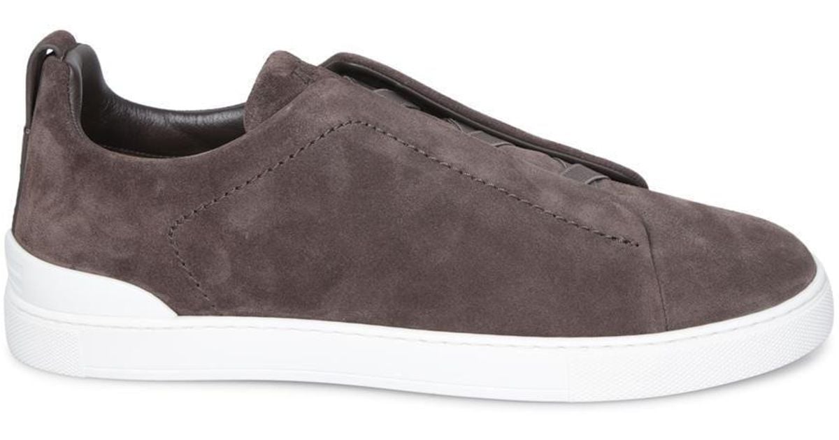 ZEGNA Sneakers in Brown for Men | Lyst