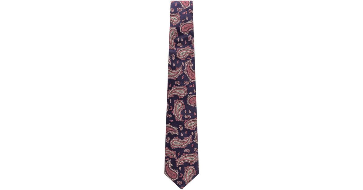 Etro Tie in Purple for Men | Lyst UK