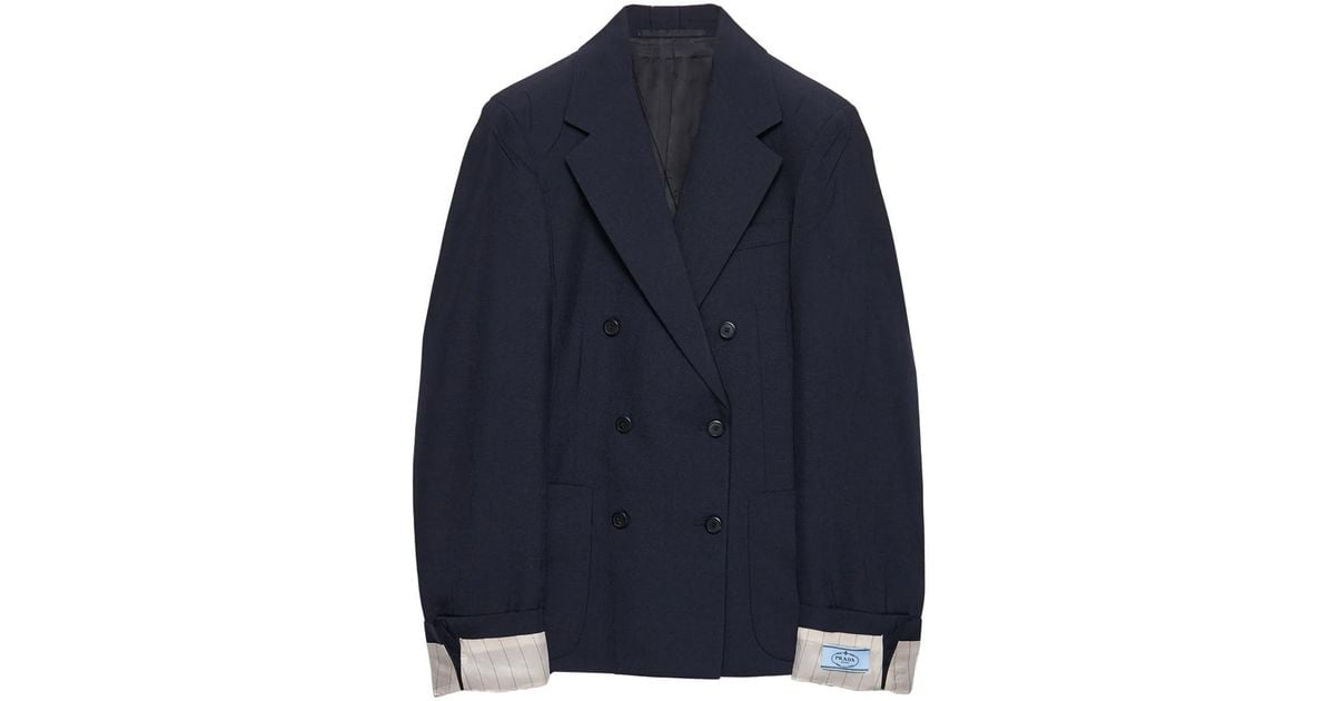 Prada Jacket in Blue | Lyst