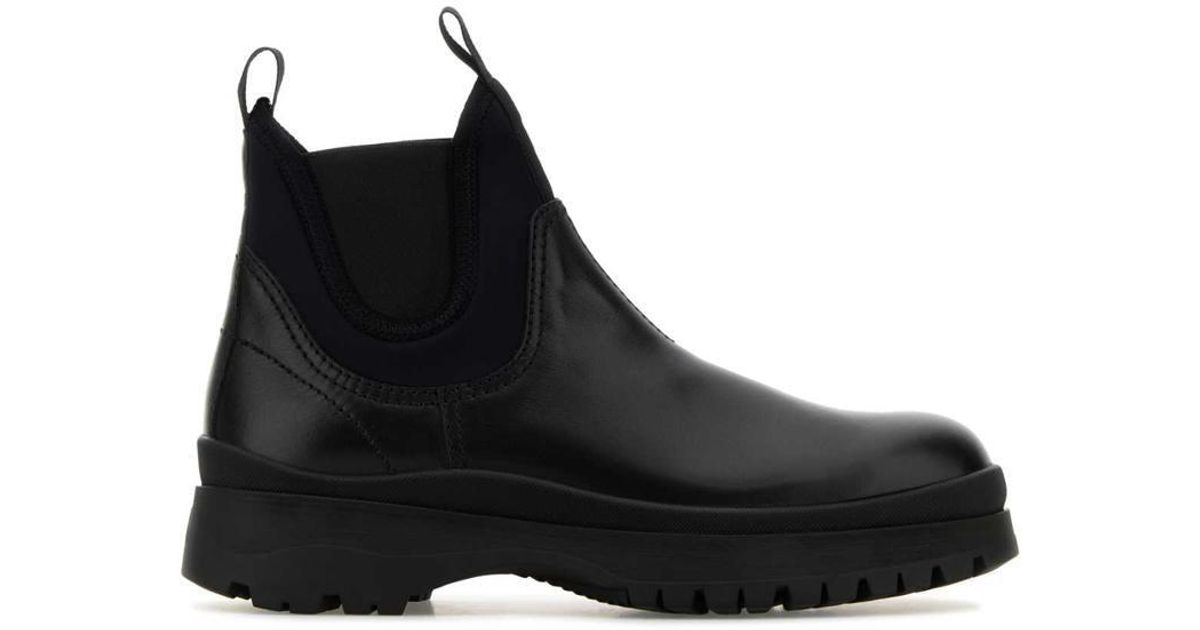 Prada Boots in Black for Men | Lyst