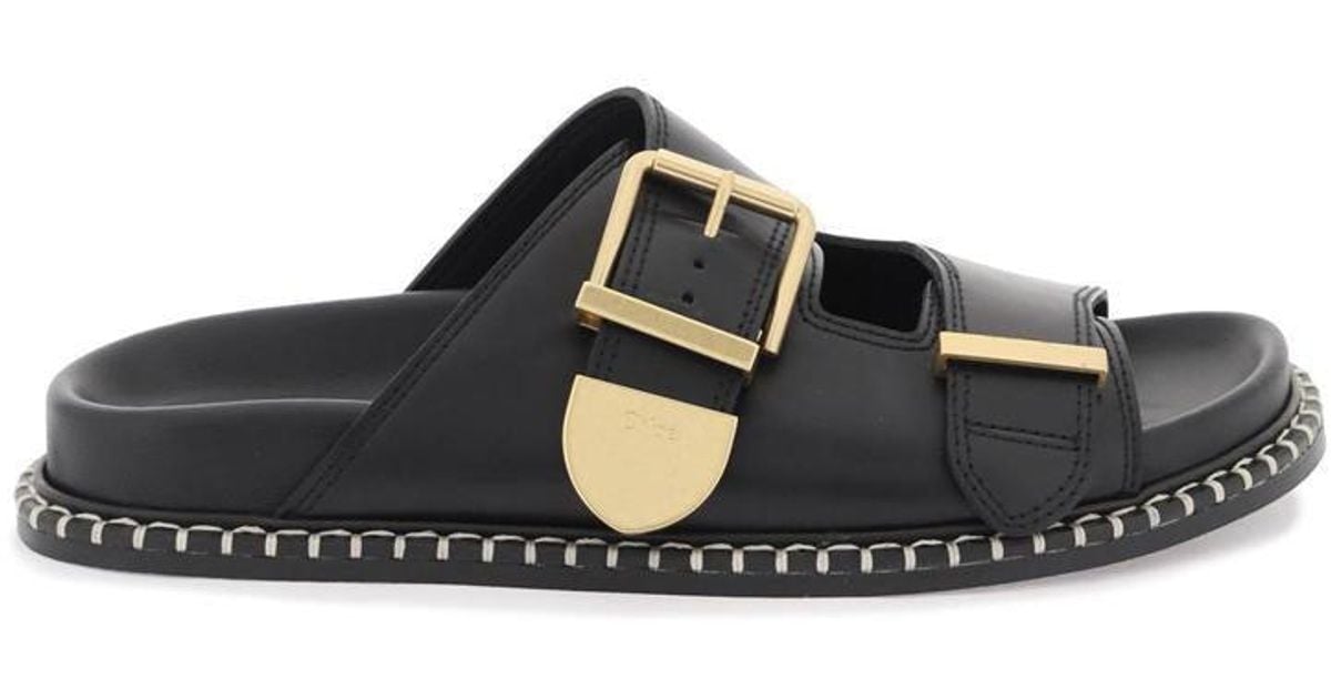 Chloé Sandals in Black | Lyst
