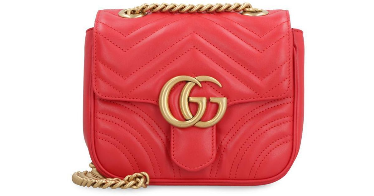 Gucci Handbags in Red | Lyst