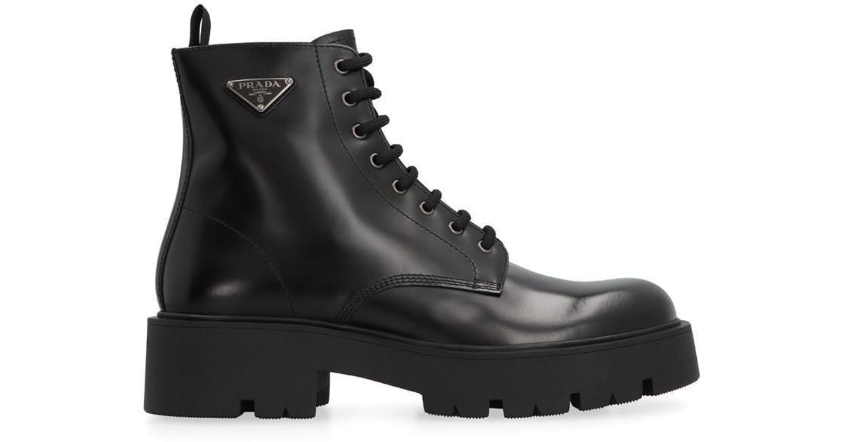 Prada Boots in Black for Men | Lyst